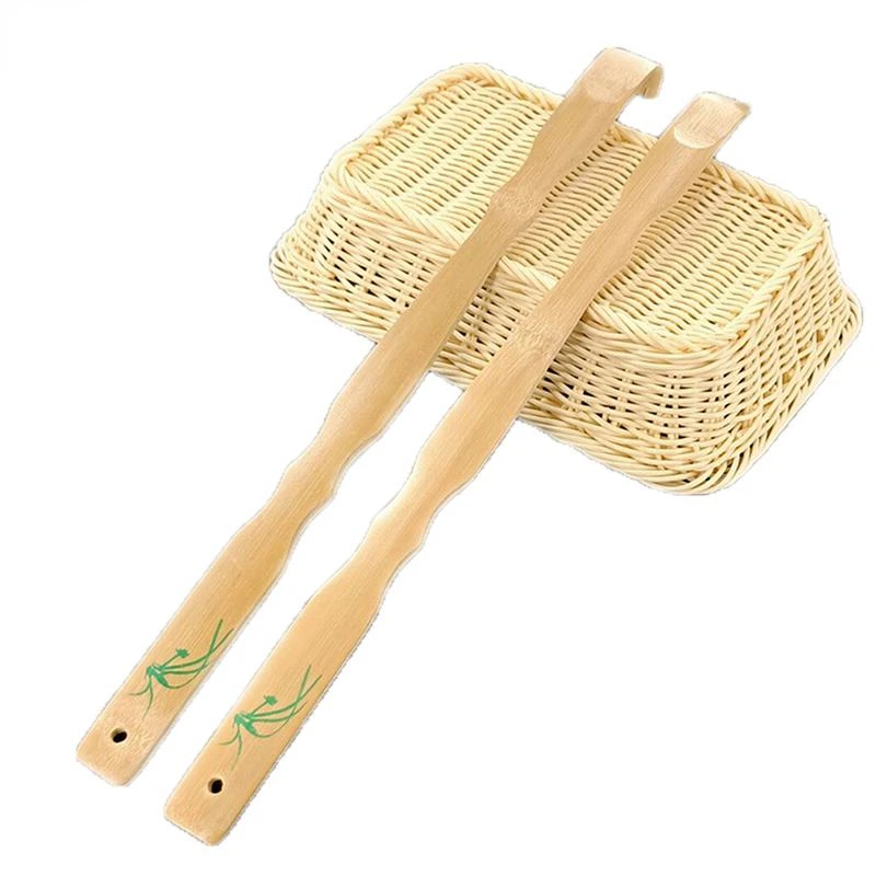 1PCS Long 46cm Durable Bamboo Wooden Massager Back Scratcher Wooden ...