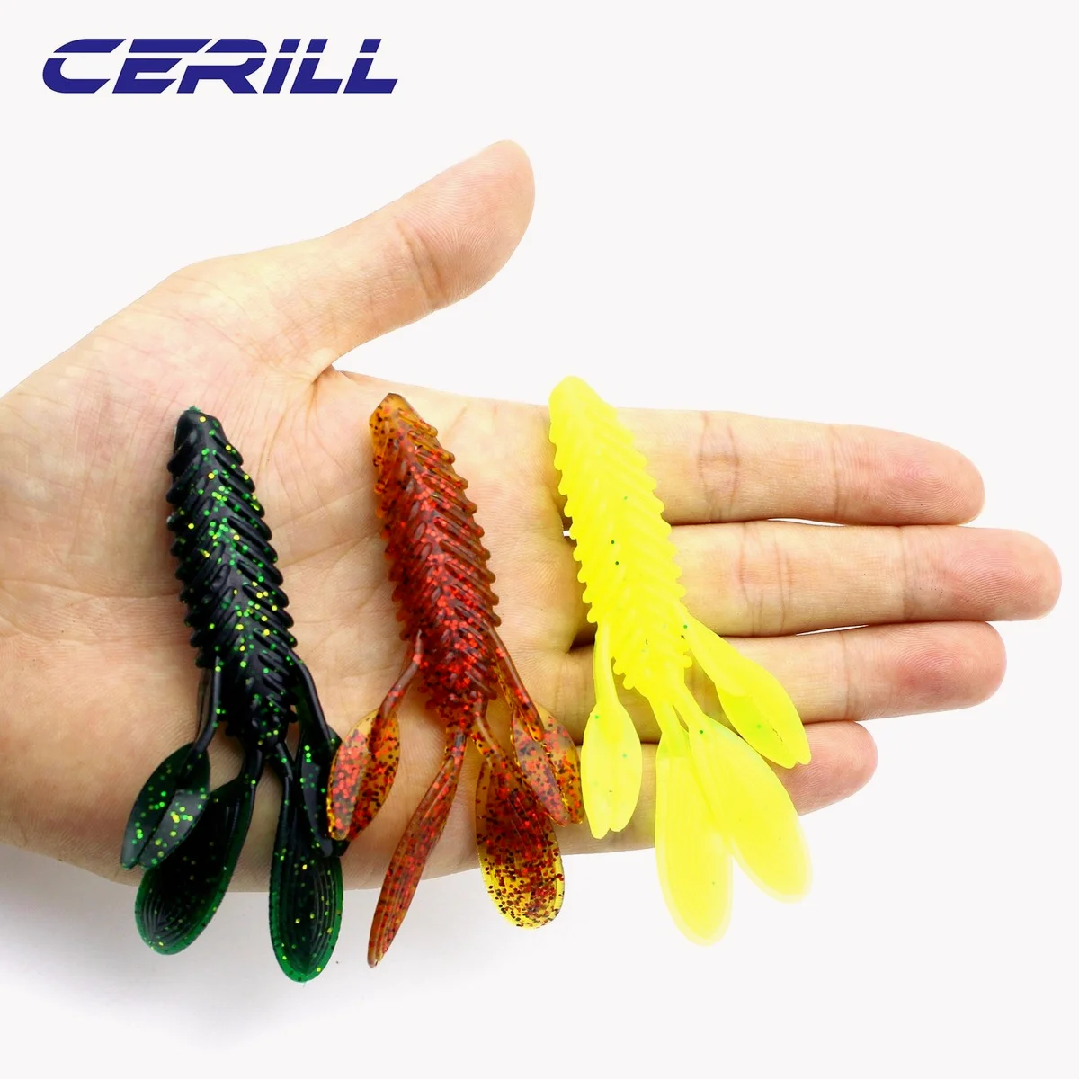 Cerill-5-PCS-Shrimp-Claw-Soft-Fishing-Lure-Worm-Bait-Silicone-Swimbait ...
