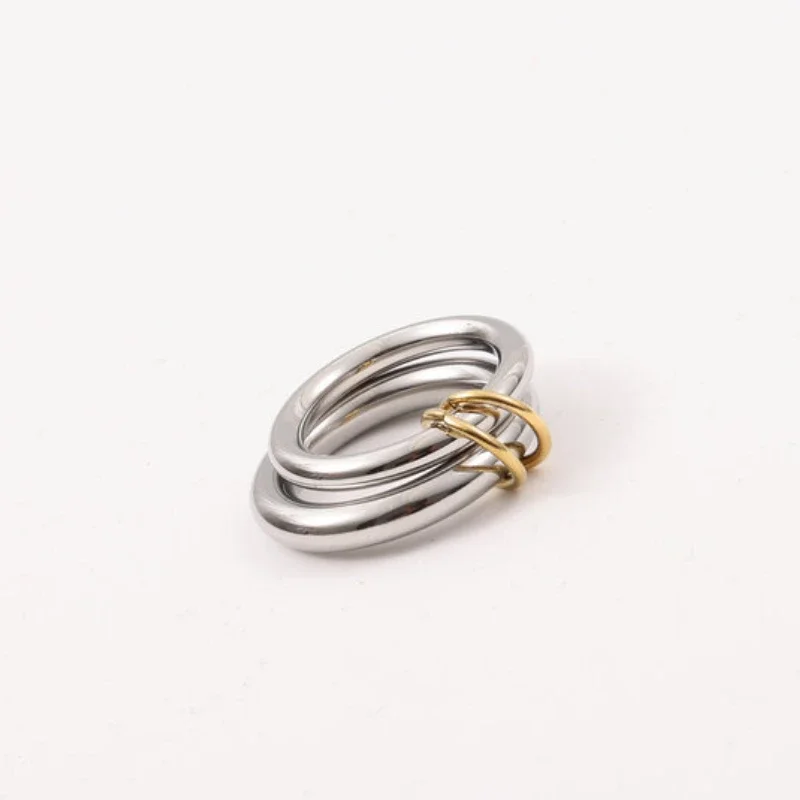 Anillo-de-conexi-n-de-doble-anillo-de-acero-inoxidable-para-mujeres-y ...