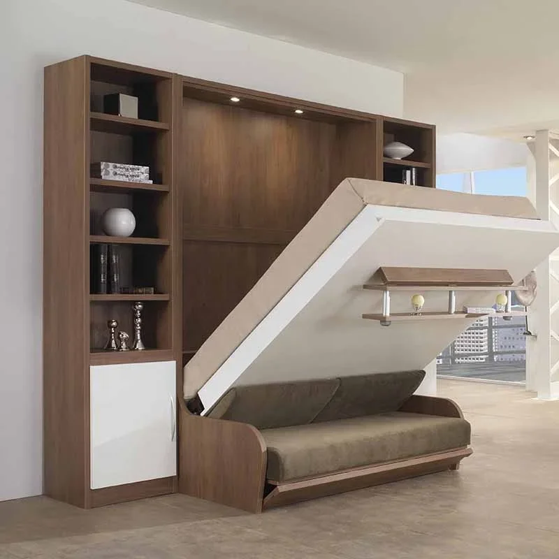 Cama-plegable-de-pared-doble-Vertical-muebles-para-el-hogar-ahorro-de ...