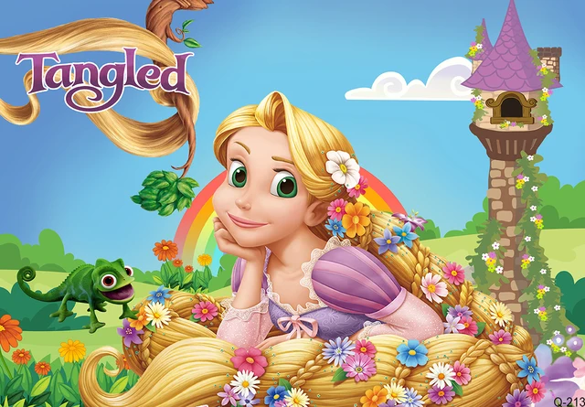 Rapunzel Princess Backdrop for Birthday Party Decorations Tangled ...