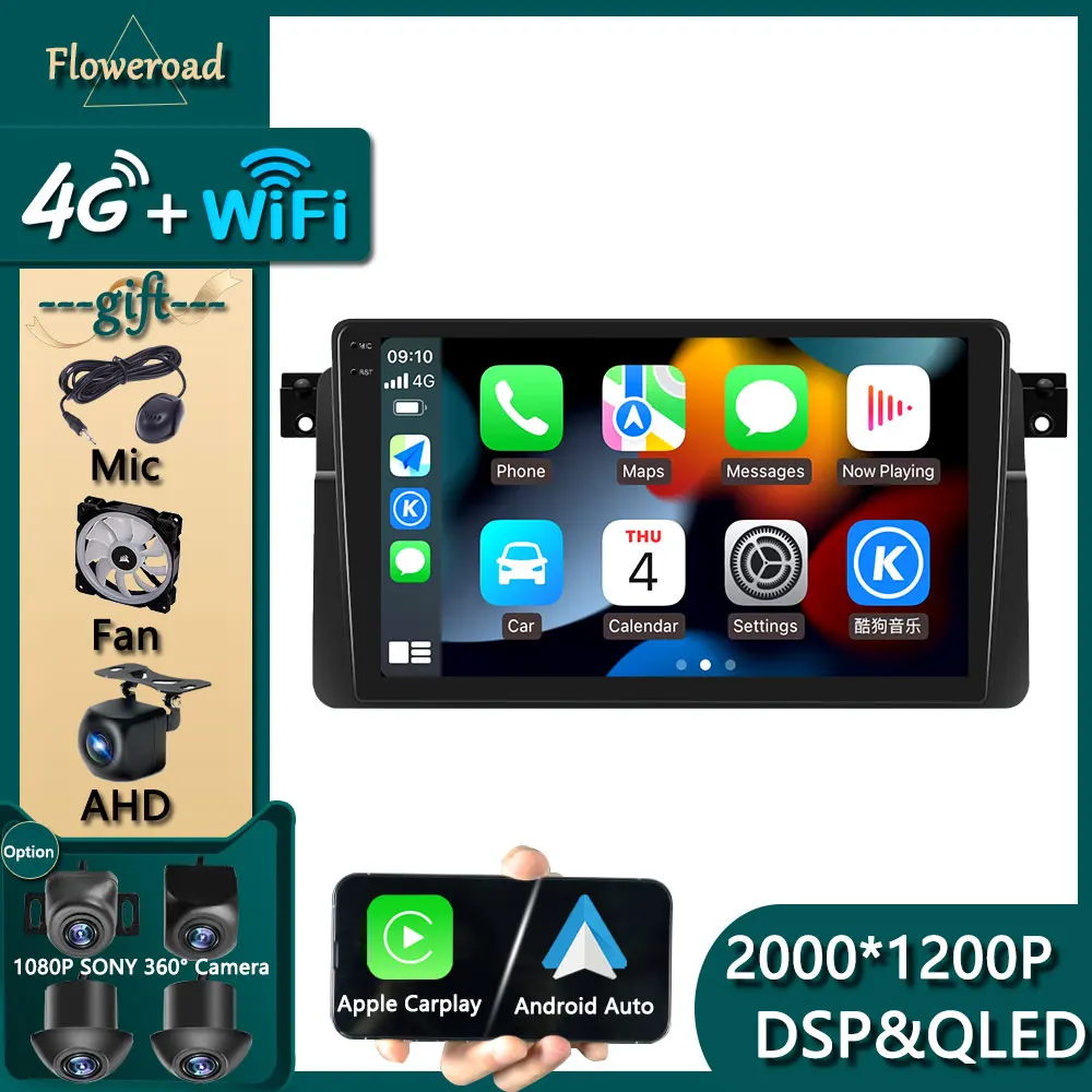 Car-Radio-Multimedia-Player-For-BMW-E46-1998-2006-Android-12-Apple ...