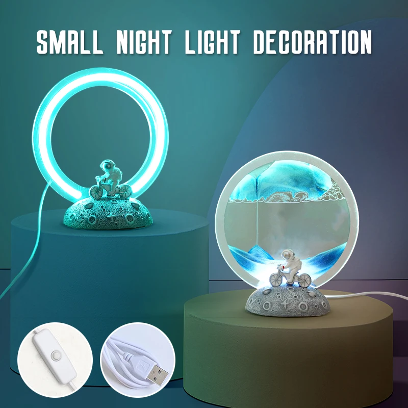 3D-Quicksand-Ring-Night-Light-Astronaut-Atmosphere-Table-Lamp-Natural ...