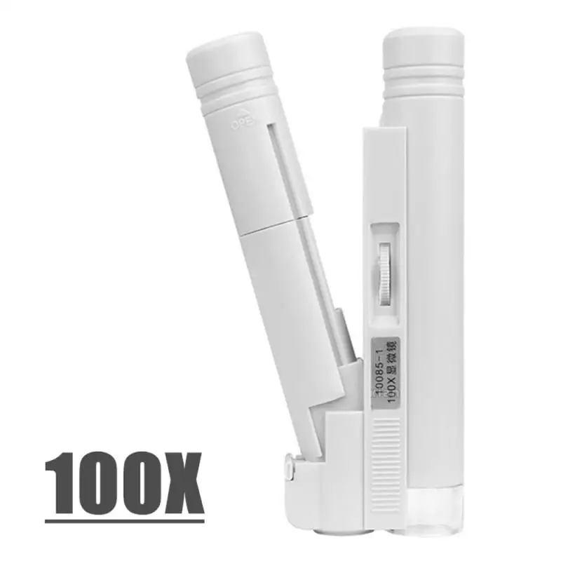 Handheld-Microscope-40X-80X-100X-Mini-Pocket-Portable-Microscope-LED ...