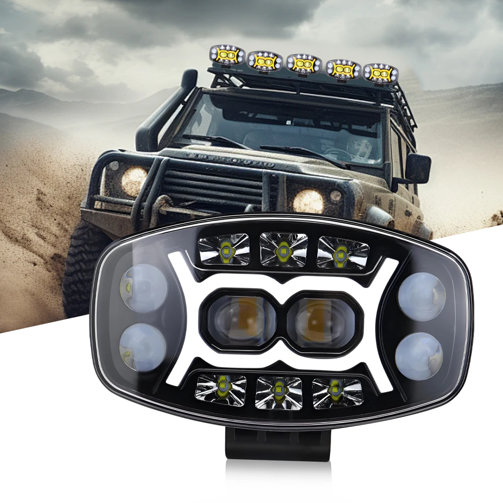 9 Inch 12V 24V Led Driving Lights Spotlight For Benz Truck Off Road ...