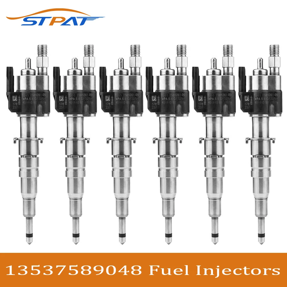 Stpat 6 Types 13537585261 Fuel Injectors For Bmw N54 135 335 535 550 ...