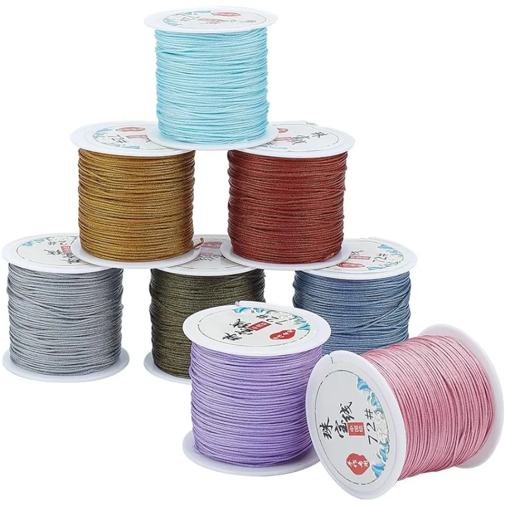 392-Yards-0-8mm-Nylon-String-Cord-8-Colors-Bracelet-String-Chinese ...