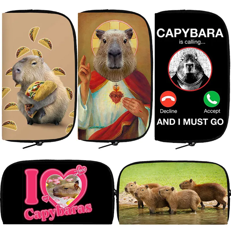 Capybara-Cute-Cartoon-Print-Wallet-Women-I-Love-Capybaras-Harajuku ...