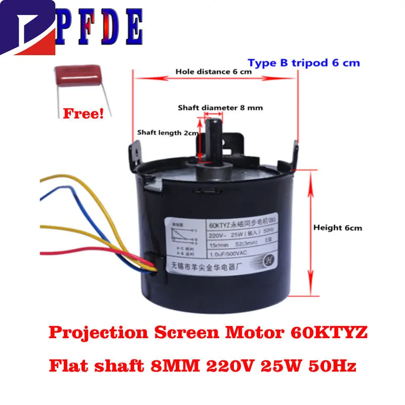 60ktyz Ac Motor Synchronous | Motor Projection Screen | Synchronous ...