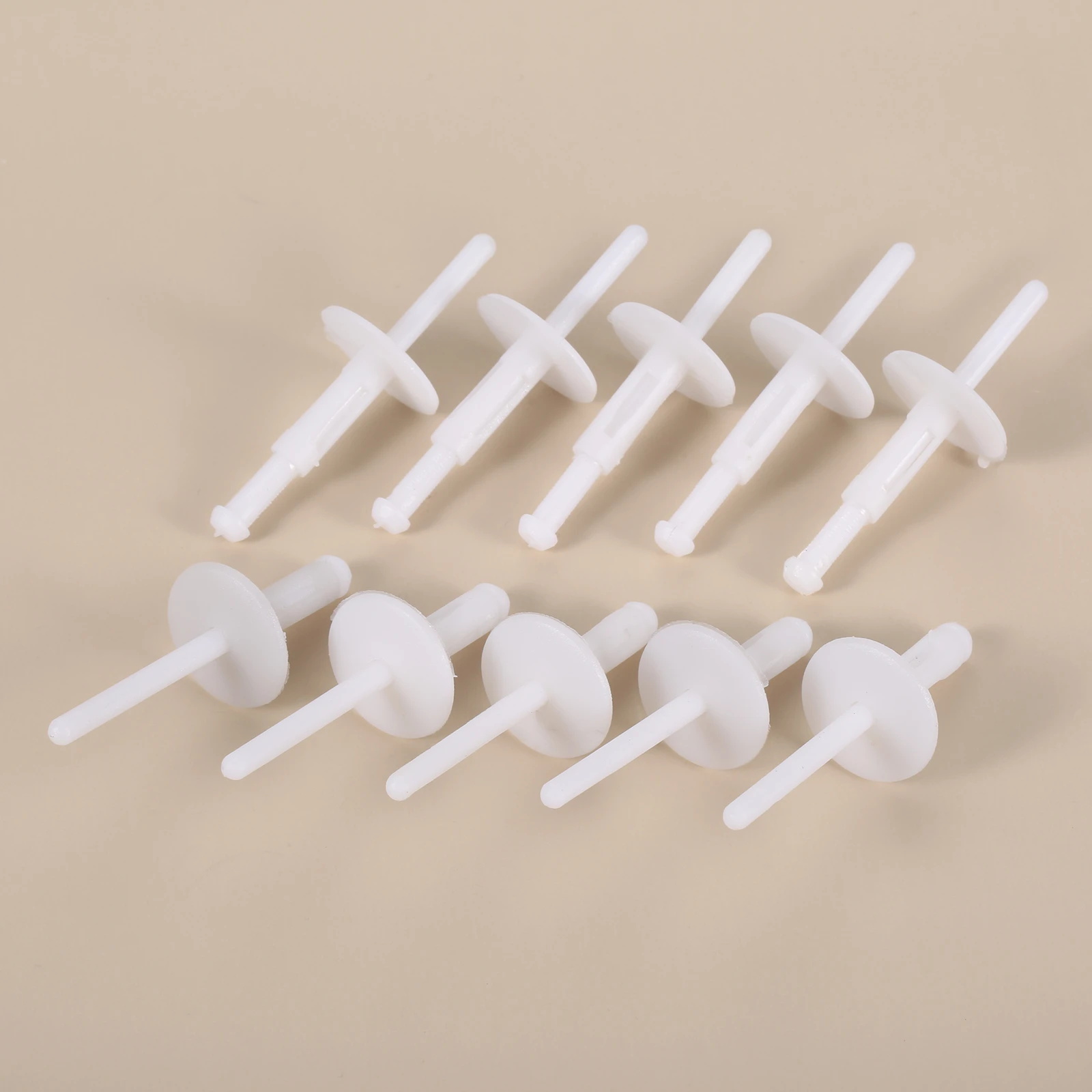 50pcs White Plastic Rivets Auto Clips for BMW 6mm Hole Push Car Fender ...