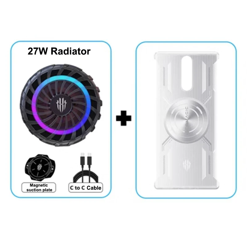 Original 20W 27W RedMagic Magnet Cooler with Protective Case For Nubia ...
