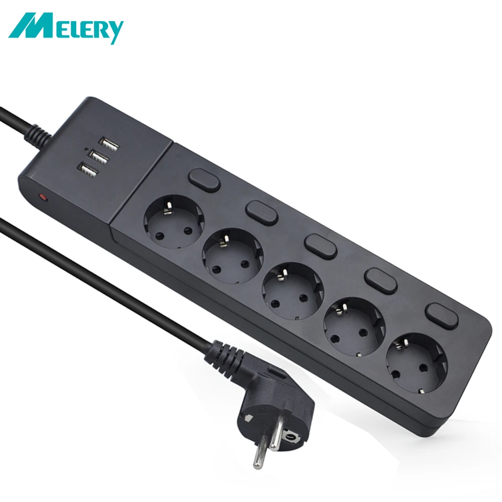 Multiple Power Strip | Eu Plug Usb Outlets | Extension Sockets | Power ...