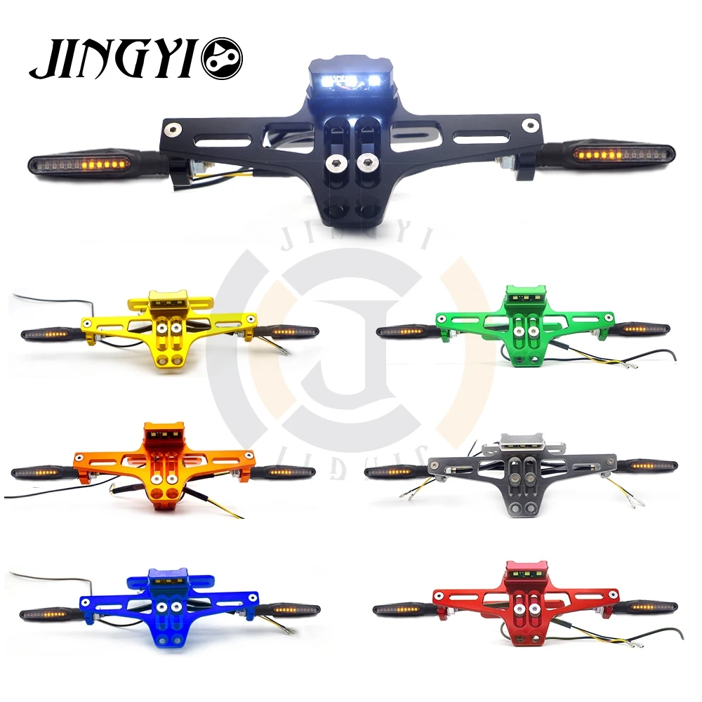 CNC-motorcycle-rear-license-plate-frame-LED-turn-signal-FOR-Suzuki-ltz ...