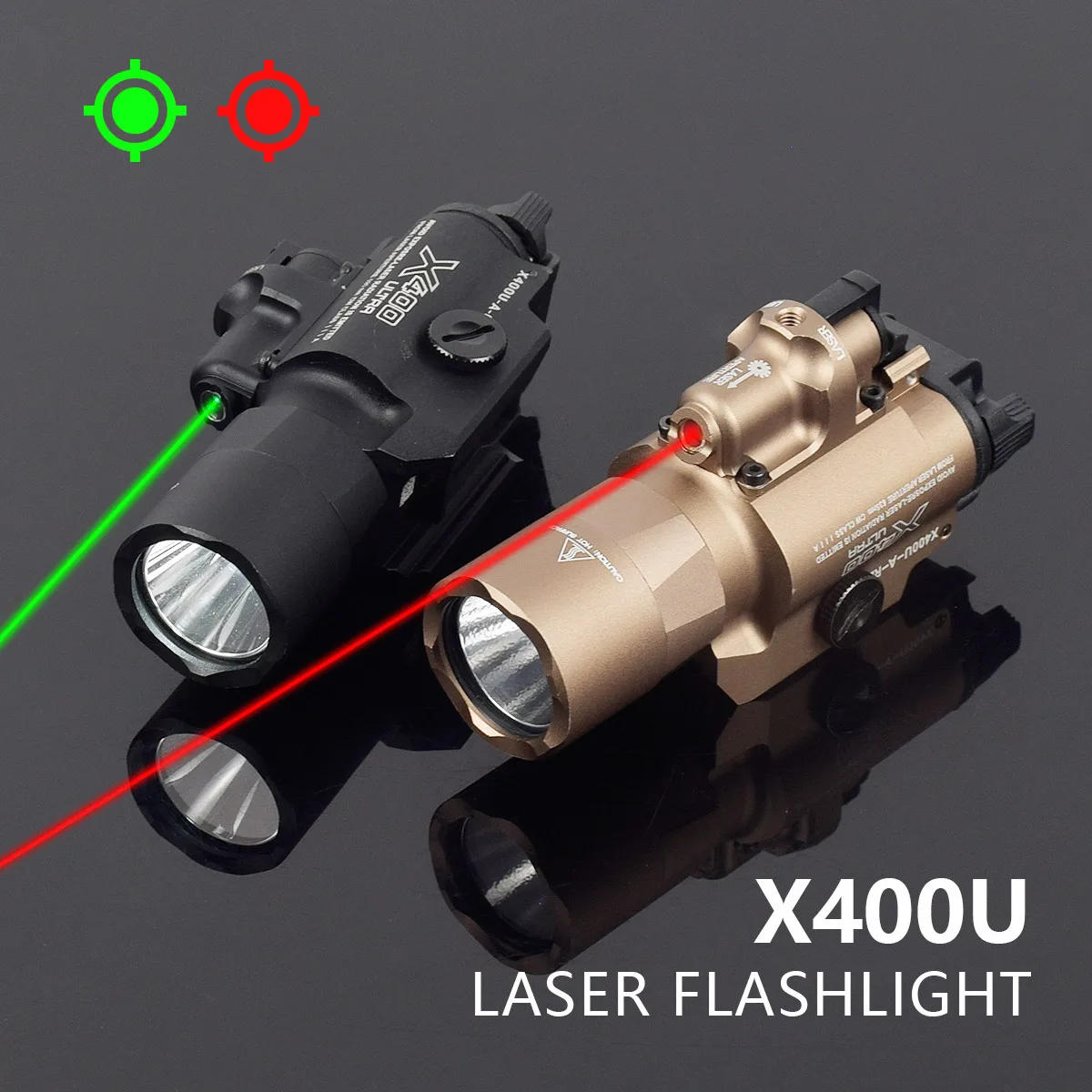 Тактический фонарь Surefire X400U X400 Ultra с красным/зеленым лазерным ...