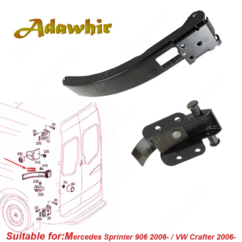 Door-catch-strap-door-stop-rear-left-right-for-Mercedes-Sprinter-906 ...
