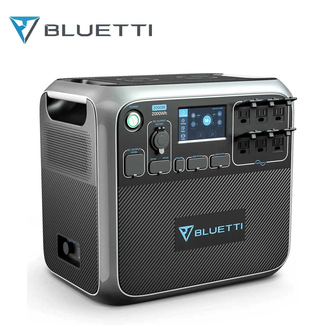 BLUETTI AC200P Power Station 2000W 2000Wh Portable Solar Generator ...