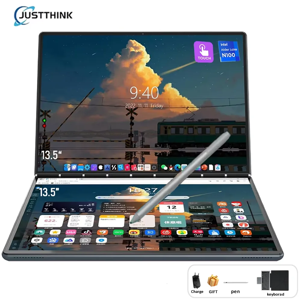 Dual-Screen-Laptop-Intel-N100-Processor-13-5-13-5-Inch-touch-Screen ...