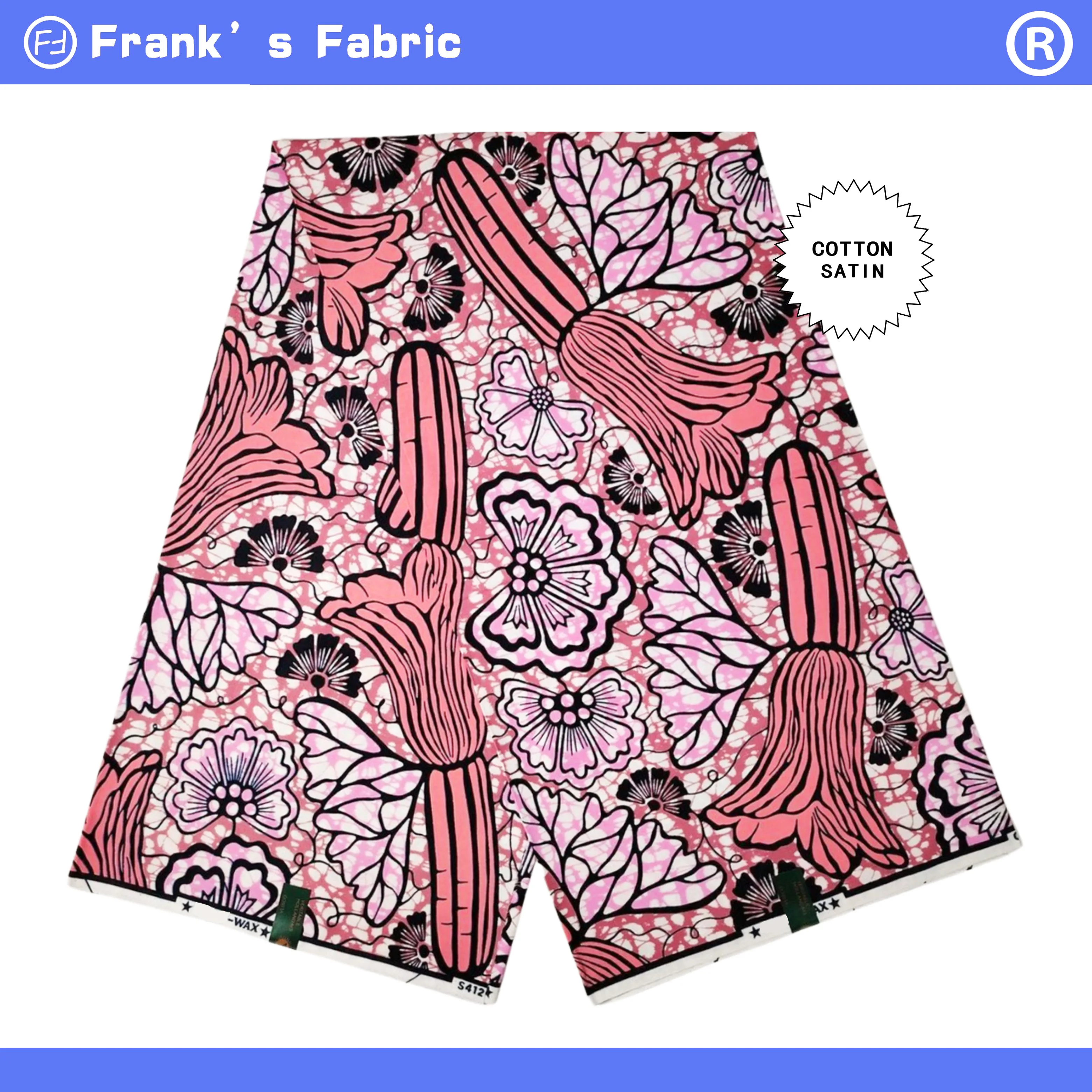 100-Certified-Super-African-Wax-Print-Cotton-Fabric-For-Sewing ...