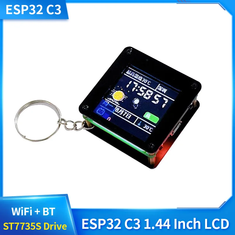 ESP32-C3-Desktop-Mini-TV-with-1-44-Inch-LCD-Screen-LVGL-ST7735-Drive ...