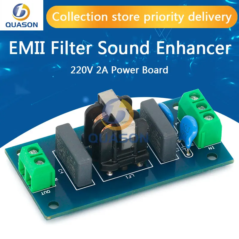 EMI-Filter-Sound-Booster-Filter-Socket-220V-2A-EMI-Filter-Module-Power ...