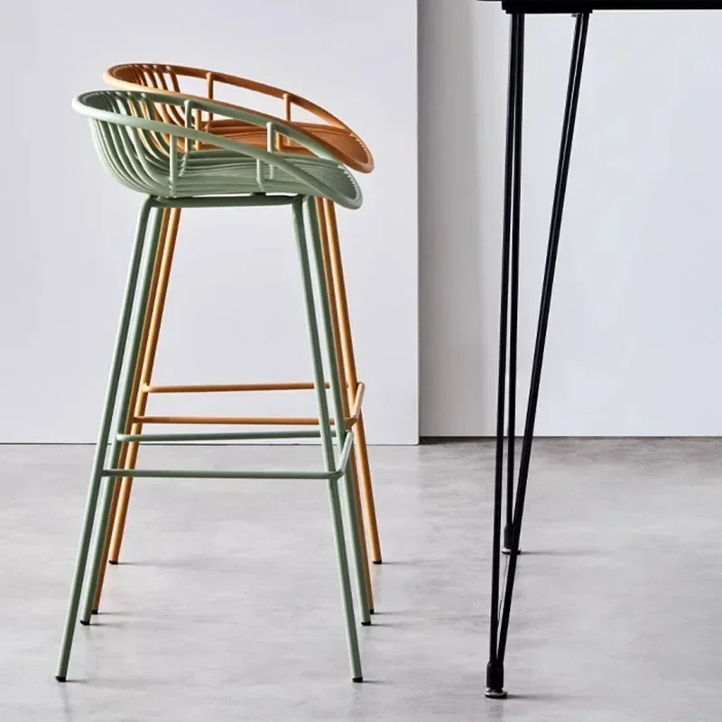 Metal Counter Bar Chair Black Salon Barstool Mainstays Reinforce Bar ...
