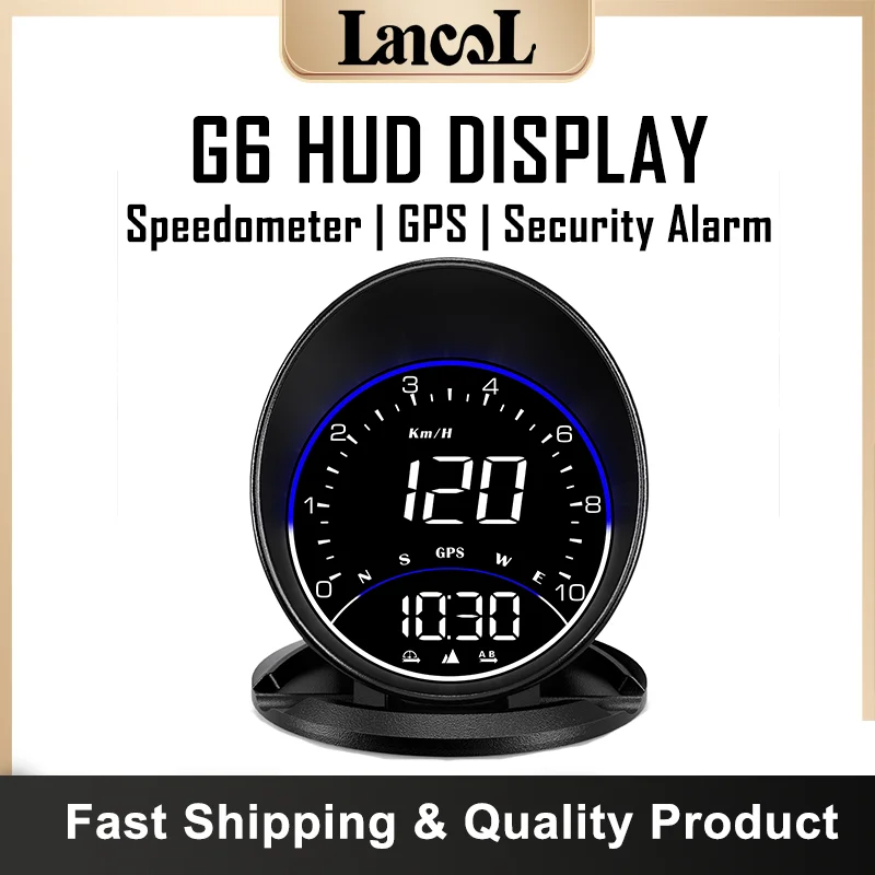 G6 Car HUD Display GPS System Head Up Display Speedometer Car Projector ...