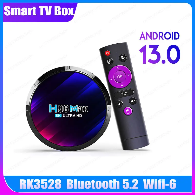 RK3528 Smart TV Box Android 13 Rockchip 3528 Quad Core Support 8K Video Decoding Wifi6 BT5.0 ...