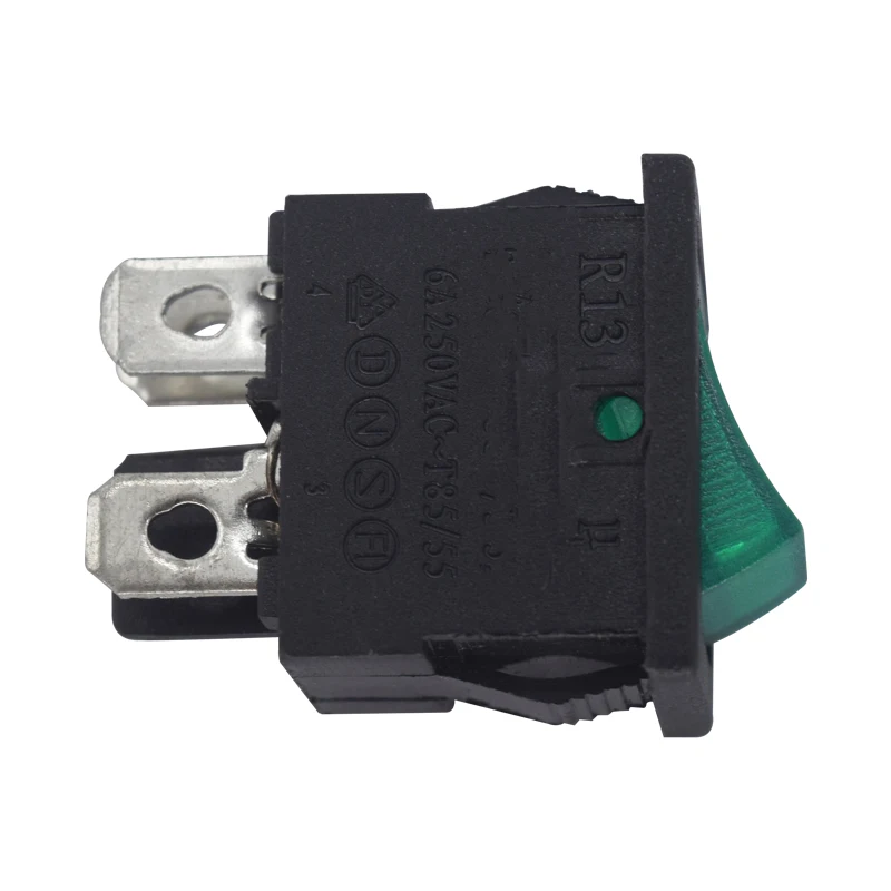 LIGHT-COUNTRY-R19-4pin-2position-6A250VAC-Rocker-Switch-Green-Lamp ...