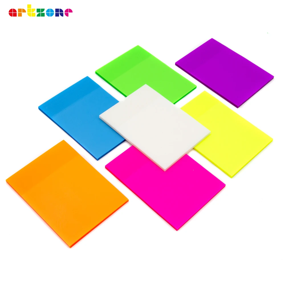 350 Sheets Transparent Sticky Notes Waterproof Posted It Note See ...