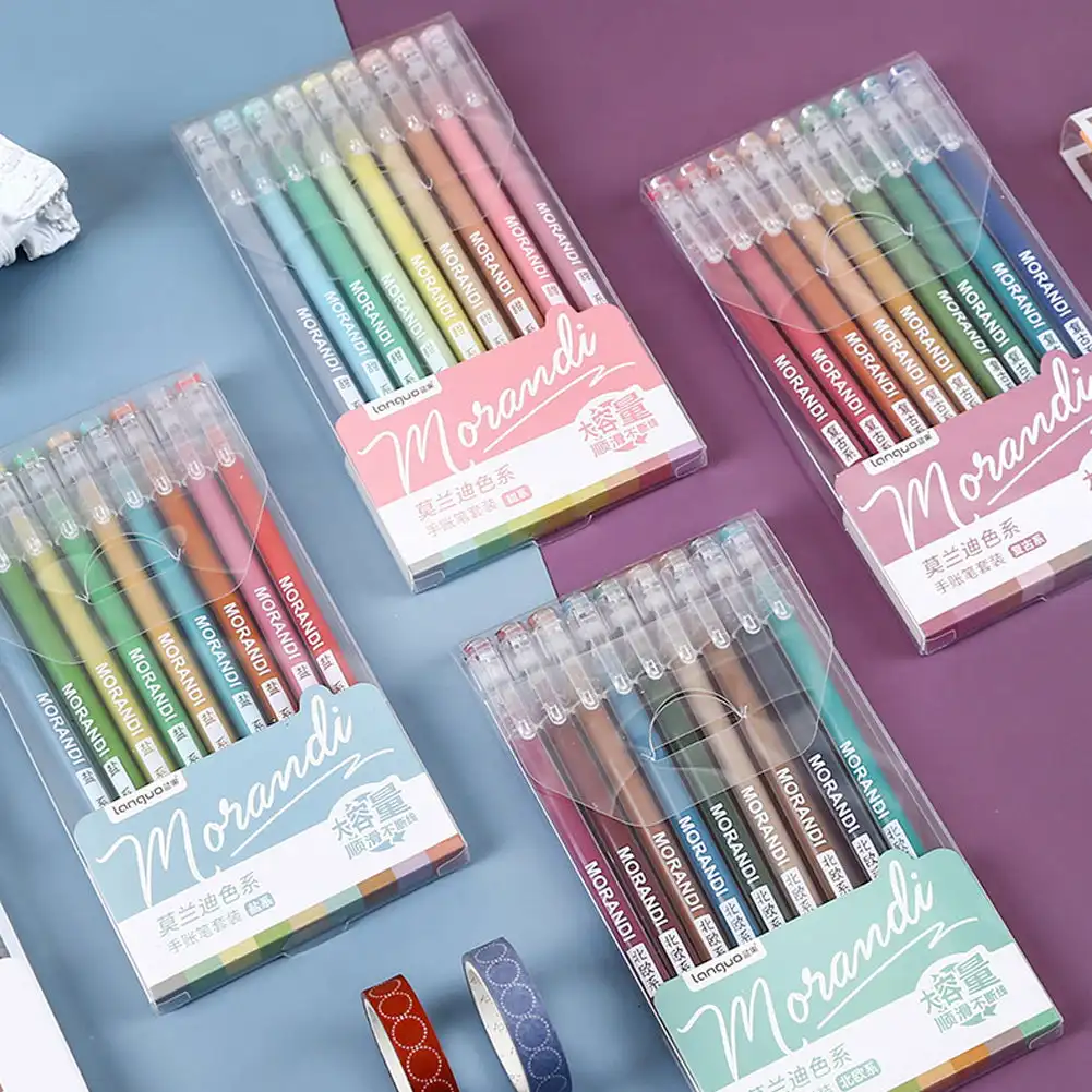 9pcs-box-Morandi-Color-Gel-Pens-Set-0-5mm-Handwriting-Pen-for-DIY ...