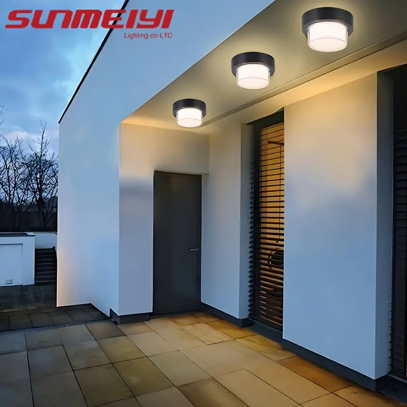 Luz-de-teto-LED-para-corredor-Ilumina-o-imperme-vel-para-varanda-Pavilh ...