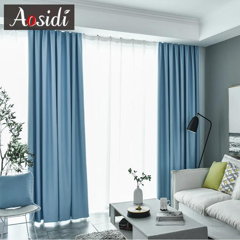 Light Blue Bedroom Curtains