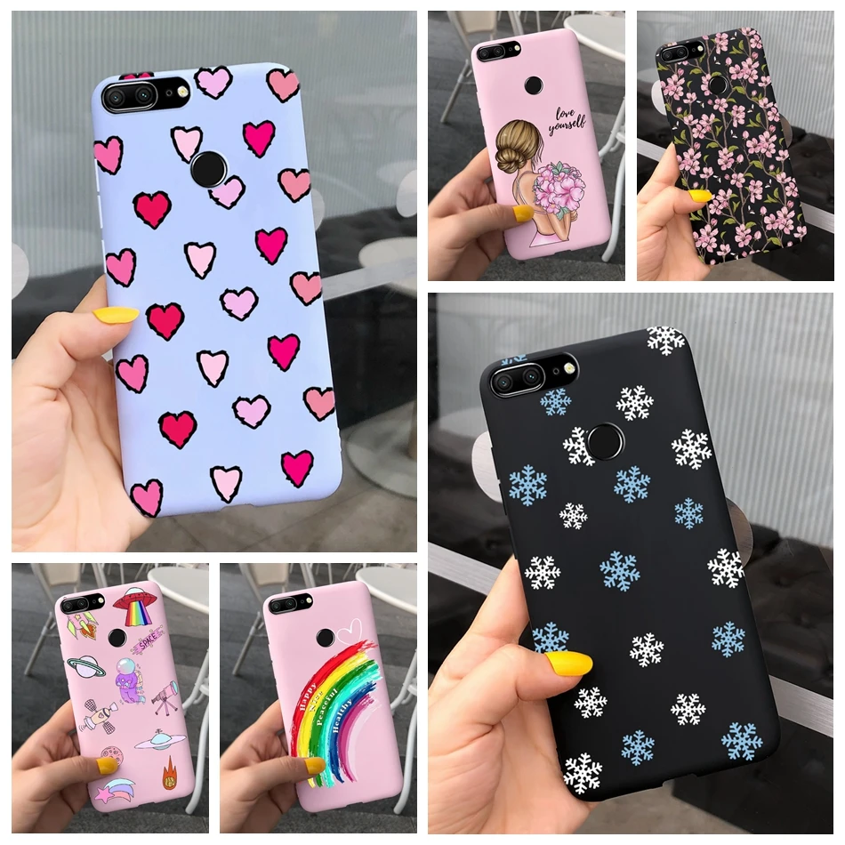 Case For Honor 9 Lite LLD-L21 Phone Case Lovely Printing Soft Silicone ...