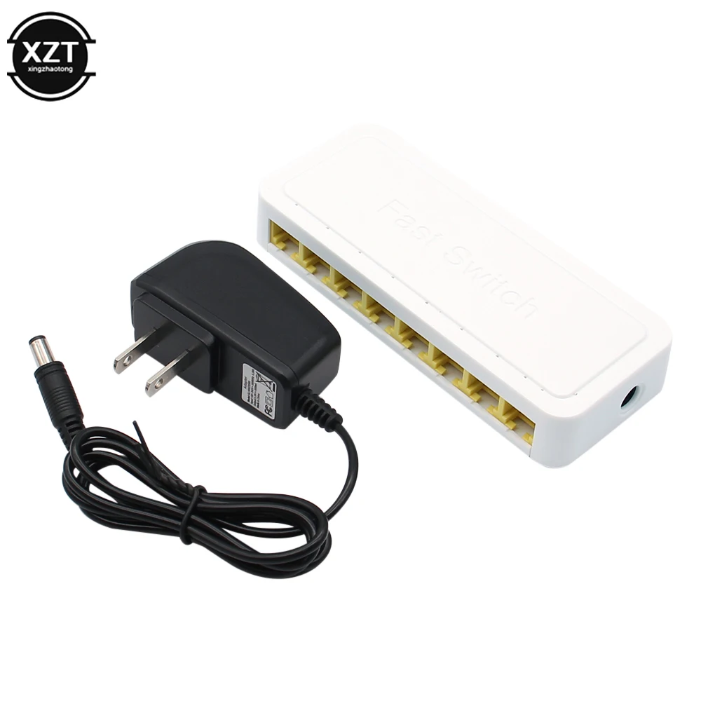 HOT-Sale-10-100Mbps-8-Ports-Mini-Fast-Ethernet-LAN-RJ45-Network-Soho ...