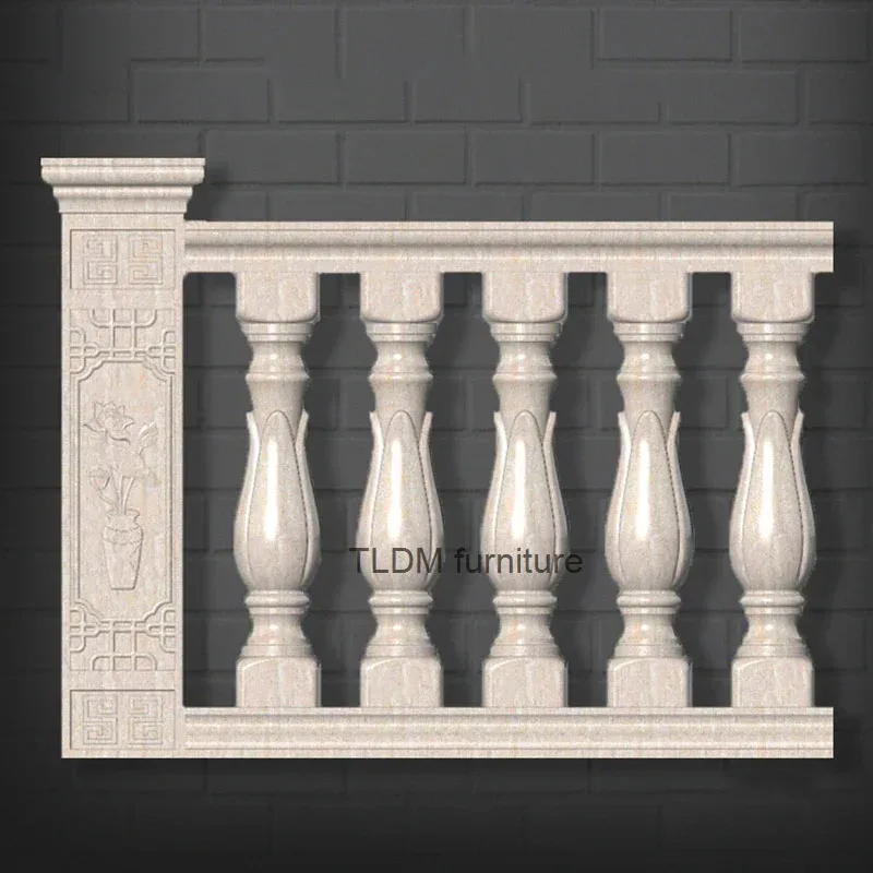 European-Roman-Column-Mold-Villa-Balcony-Railing-Handrail-Vase-Column ...