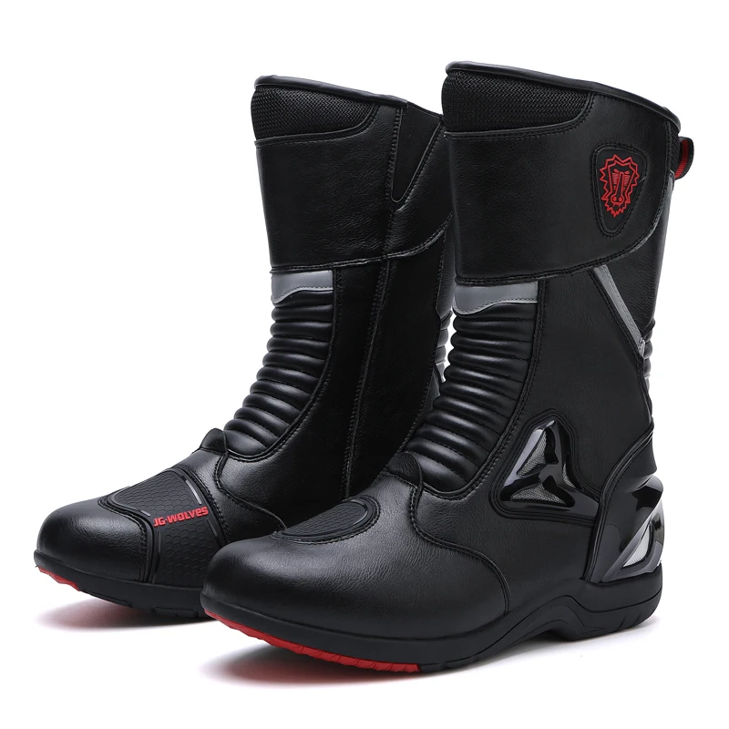 Men-Women-Motorcycle-Boots-Riding-Mid-Calf-Ankle-Protective-Shoes-Moto ...