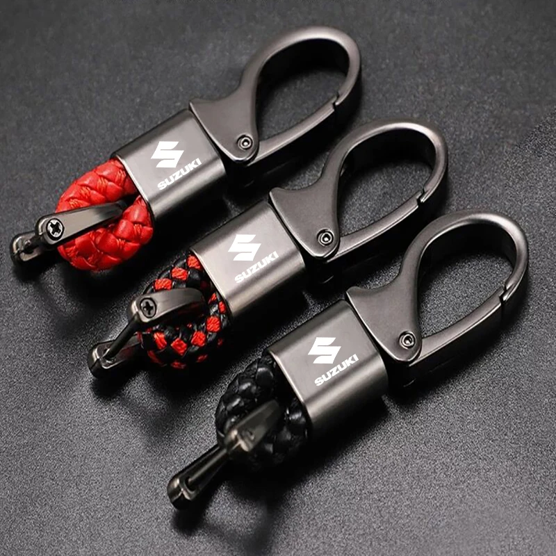 Car-keychain-metal-leather-key-chain-Car-Interior-Decoration-For-Suzuki ...
