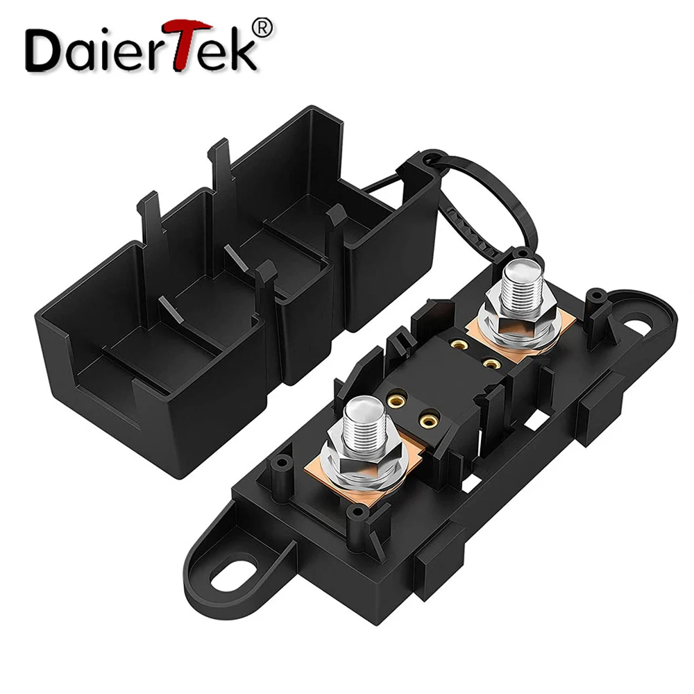 DaierTek MEGA Fuse Block ANL Bolt-on Blade Fuse Holder Flat Type Fuse ...