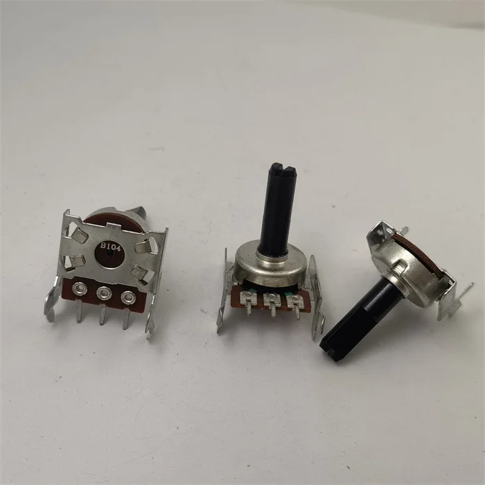 5PCS 161 Horizontal single potentiometer B104 B100K with midpoint ...