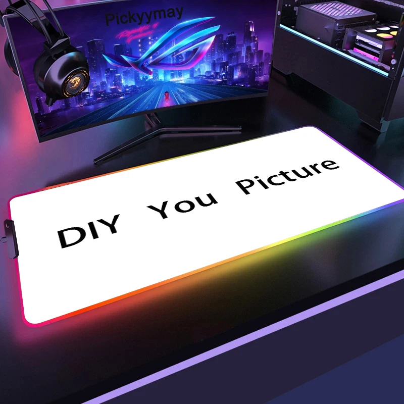 DIY-Custom-RGB-Mouse-Pad-Desk-Mat-LED-Gamer-Mausepad-Mousepad-Keyboard ...