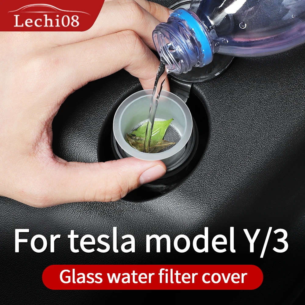 Glass water filter for Tesla model Y accessories model 3 /car ...