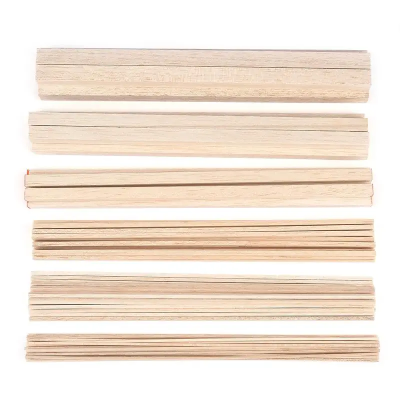 30cm-50cm-Long-Square-Wooden-Bar-Wood-Stick-Strips-For-Airplane-Model ...