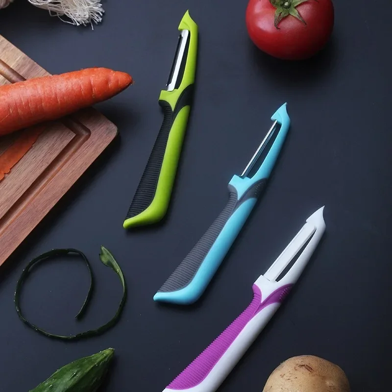 Reusable Kitchen Gadgets Stainless Steel Peeler Fruit Vegetables Cutter ...