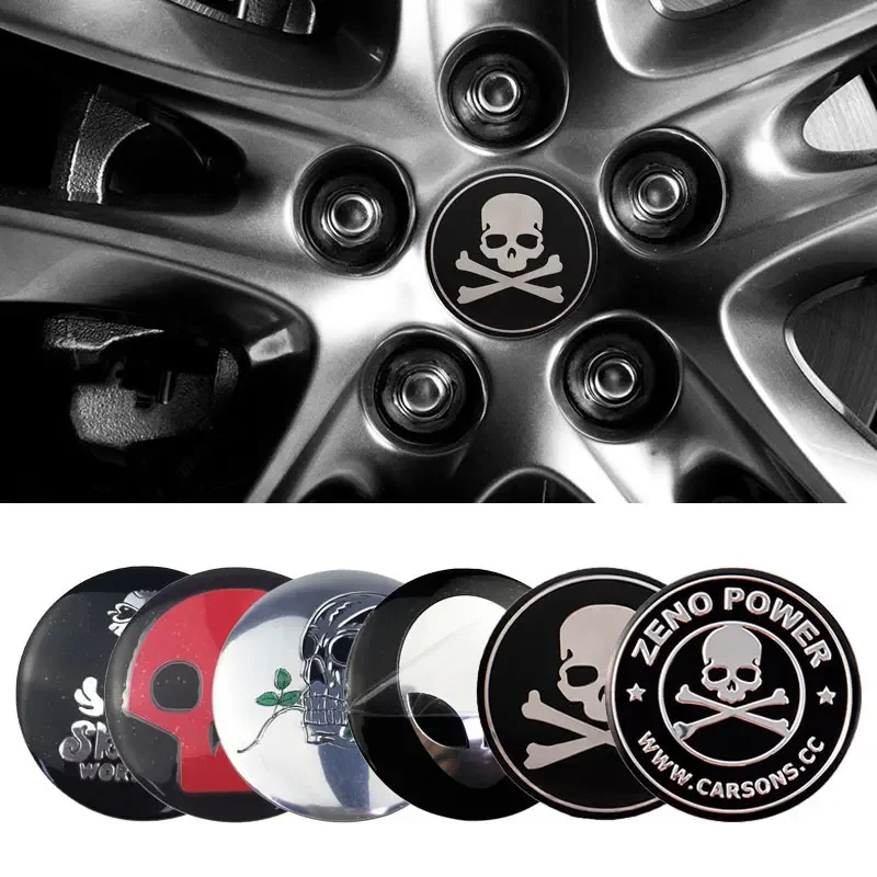 4pcs-56mm-Car-Wheel-Hubcap-Sticker-Auto-Tire-Center-Decals-Cover-for ...