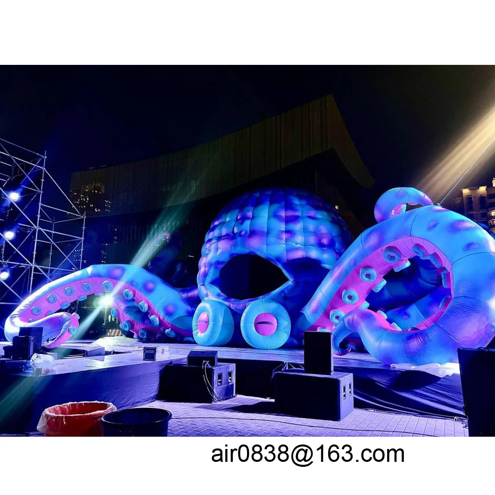 Customized-10x4-6x3-3-Meters-Giant-Inflatable-Octopus-Dj-Stage ...