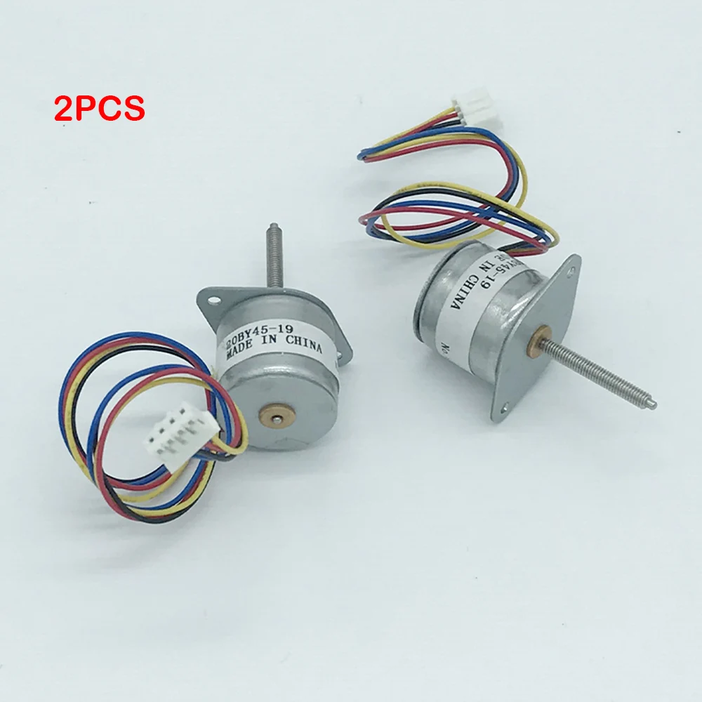 DC-5V-7-4V-20MM-Stepper-Motor-Lead-19cm-Small-Step-Motor-4-Phase-Two ...