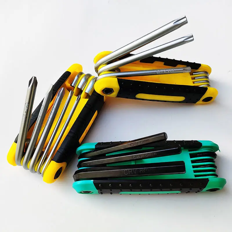 8 in 1 Folding Allen Wrench Set Metric Allen Key Set Tool Or Folding ...
