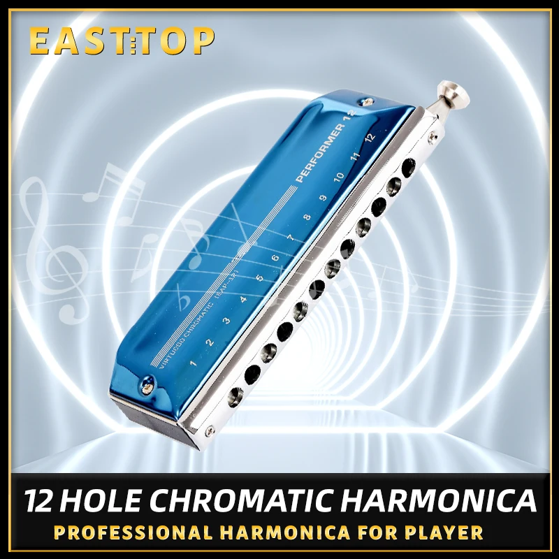 East-top-new-chromatic-harmonica-EAP-12-12-hole-48-tone-mouth-organ-new ...