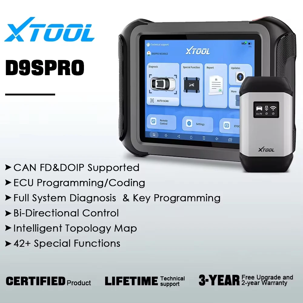 XTOOL-D9SPRO-WIFI-Diagnostic-Tool-Topology-Mapping-ECU-Coding ...