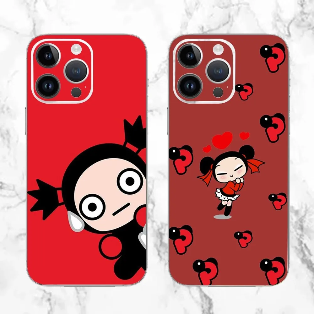 Funda-de-tel-fono-con-dibujos-animados-Pucca-Garu-carcasa-suave ...